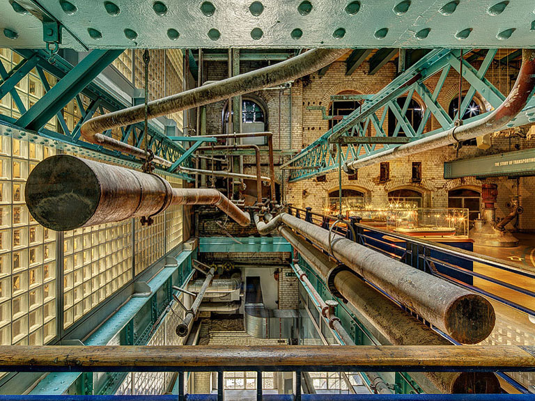 Guinness Storehouse Dublin: A collection of pipes and steel.