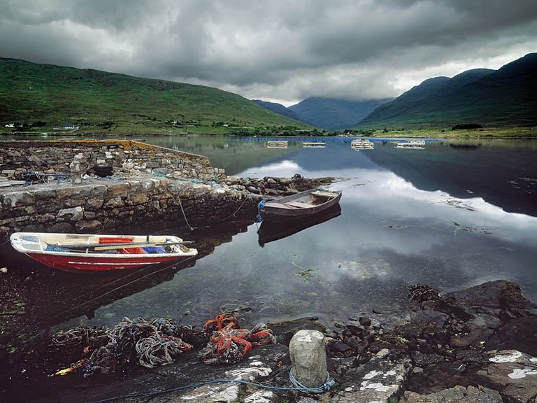 Killary Harbour in County Galway: The singular fjord of Ireland.